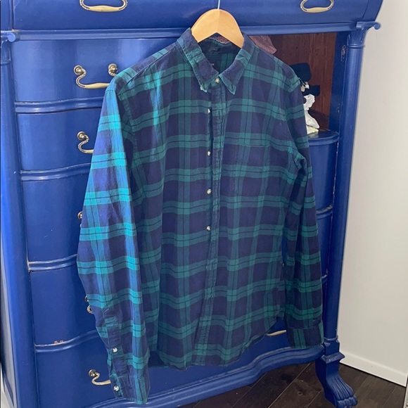 J. Crew | Shirts | Mens Plaid Flannel Shirt | Poshmark